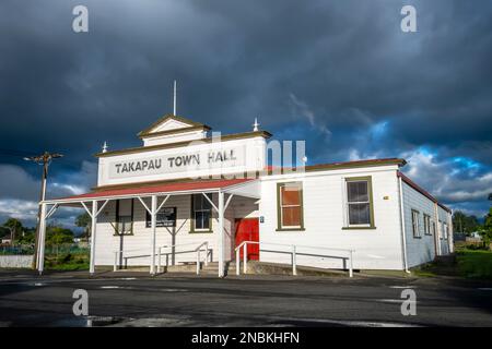 Takapau Town Hall, Central Hawkes Bay, North Island, New Zealand Stock ...
