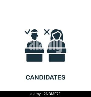 Government icon. Monochrome sign from human rights collection. Creative ...