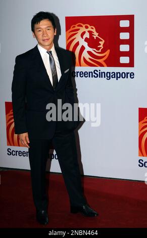 Singaporean actor Ng Chin Han poses at the China premiere of his new ...