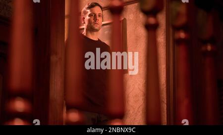 NICK BLOOD in THE OFFERING (2022), directed by OLIVER PARK. Credit ...