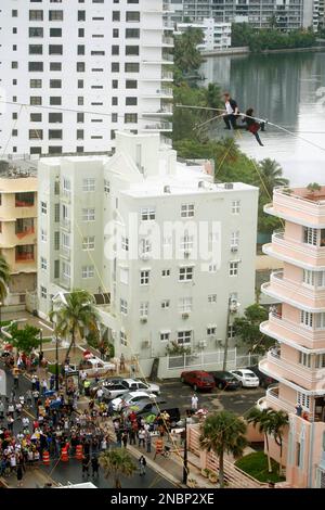 Founder of The Flying Wallendas, Karl Wallenda, (1905-1978), tightrope ...