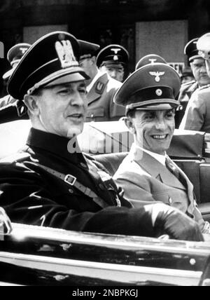 Joseph Goebbels and Dino Alfieri Stock Photo - Alamy