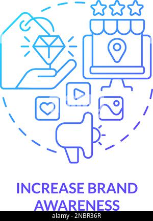 Increase brand awareness concept icon Stock Vector Image & Art - Alamy