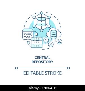 Central repository concept icon Stock Vector Image & Art - Alamy