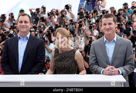 From left, screenwriter Kyle Killen, director Jodie Foster and producer ...