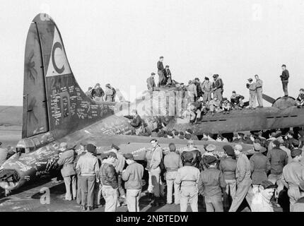 Flying Fortresses of the U.S. Army 8th, Air Force attacked targets at ...