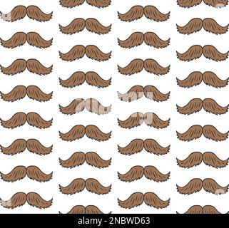 Man beard pattern seamless vector repeat for any web design Stock ...