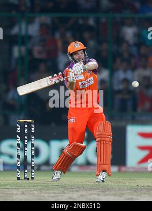 Kochi Tuskers Kerala's Michael Klinger plays a shot during an Indian ...