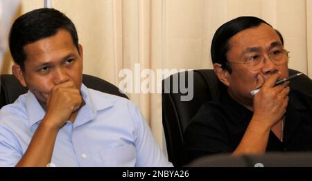 Hun Manet, Prime Minister Hun Sen's eldest son, attends a Cambodian ...
