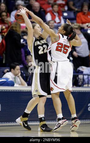 Vanderbilt guard Jence Rhoads (22) in action against DePaul in an NCAA ...