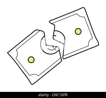 Bankrupt icons set. Outline set of bankrupt vector icons neon color on ...