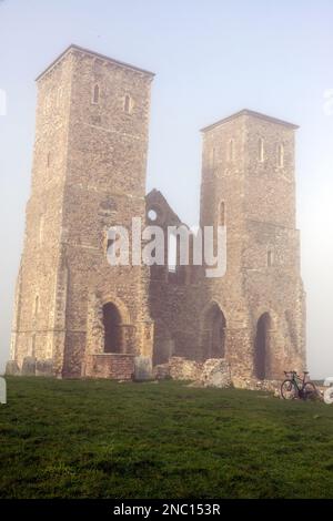 View of the Two Towers, part of the remains of St Mary's Churchat ...
