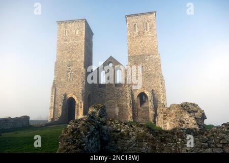 View of the Two Towers, part of the remains of St Mary's Churchat ...