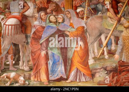 Detail of Passion and Crucifixion, 1529 AD (by Bernardino Luini, a ...