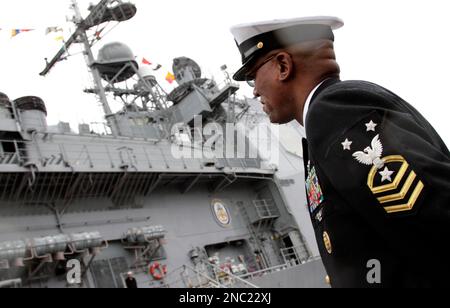 U.S. Navy Command Master Chief Christopher Rebana, command master chief ...
