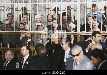The trial of 24 members of a Muslim extremist group was resumed in ...