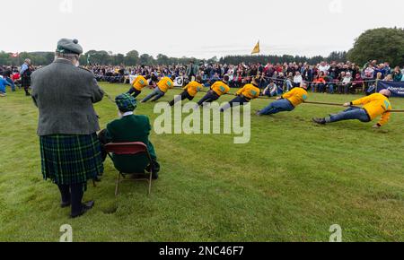 Gordon Castle Highland games near Fochabers in Moray, Scotland Stock ...