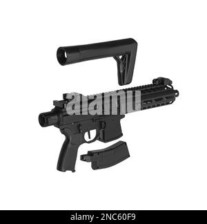 Modern air rifle. Pneumatic replica of the m4 carbine. A copy of the ...