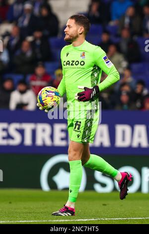 Alex Remiro during La Liga match between Atletico de Madrid and Real ...