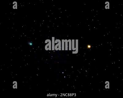 The constellation of Taurus. The brightest star in the picture (below ...