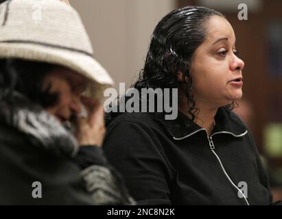 Rebecca Marrero, center, the mother of Green River Killer victim ...