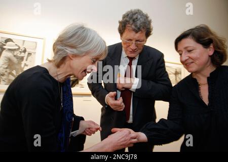 Cecile Blumental, born Schrouben, friend of Henri Huet, poses at the ...