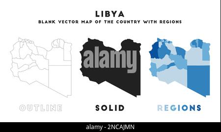 Northern Africa map. High detailed political map of northern african ...