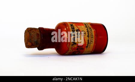 YaTren 105 Bayer Vintage 1920s Bottle of Medicine for the treatment of ...