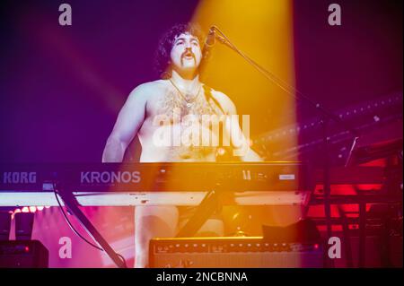 Manchester, UK. 14th February 2023. Paddy Cornwall, Seamus Coyle , Eric ...