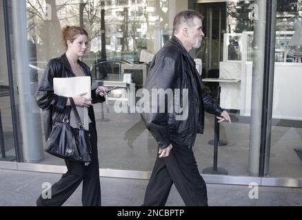 Amy Evers and her father Bob Evers, family of Jason Robert Evers, speak ...