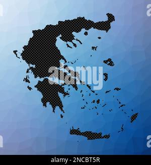 World Map in an astonishing low poly style continents. Vector ...