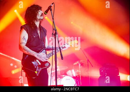 Manchester, UK. 14th February 2023. Paddy Cornwall, Seamus Coyle , Eric ...