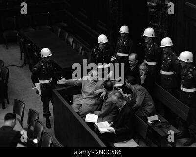 Hermann Goering at Nuremberg Trial, Nuremberg, Germany, 1946 File ...