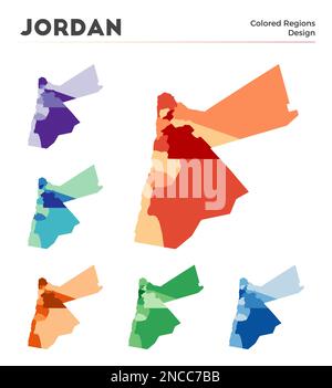 Jordan map. Borders of Jordan for your infographic. Vector country ...