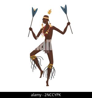 Dancing african woman. Traditional tribal dance, afro culture ...