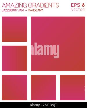 Colorful gradients in jazzberry jam, olive green color tones. Actual ...