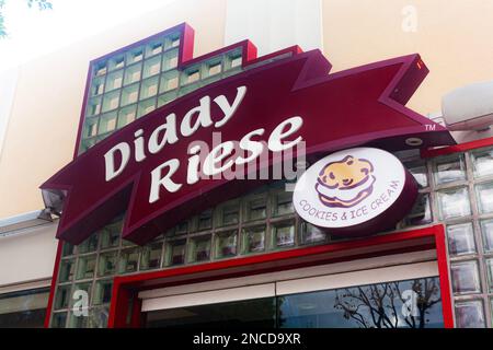 Diddy Riese cookies and ice cream shop in Westwood, Los Angeles ...
