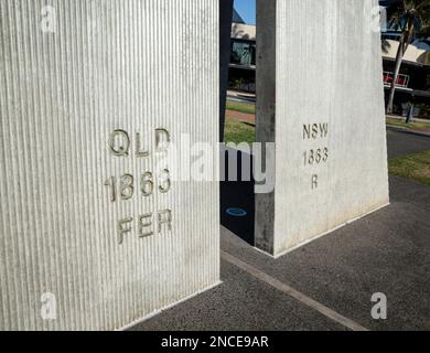 The Centenary of Federation State Border marker was designed to ...
