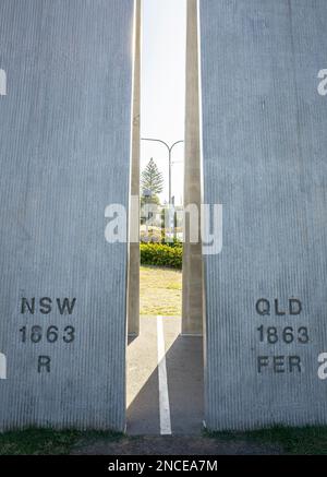 The Centenary of Federation State Border marker was designed to ...