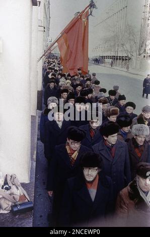 Russian President Yuri Andropov funeral in Moscow Monday, Feb. 14, 1984 ...