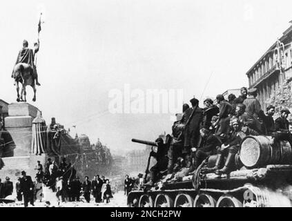 Czech patriots in Prague, the last Nazi stronghold, rose in revolt on ...