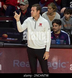 Nebraska head coach Fred Hoiberg looks on from the bench during the ...