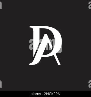 letter DA simple curves logo vector, AD logo design vector illustration ...