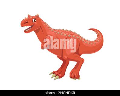 Carnotaurus vector illustration isolated in white background. Dinosaurs ...