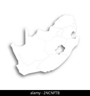 Blank Political Map Of South Africa