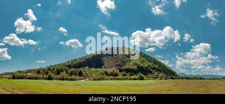 Volcano, Volcà del Croscat Stock Photo - Alamy