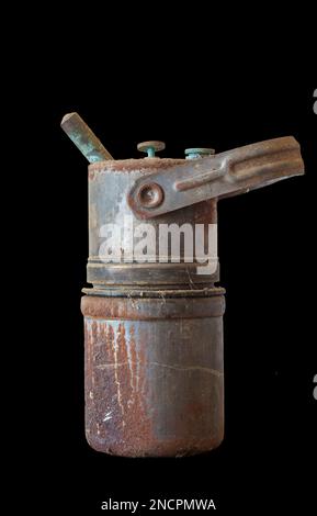 Old rusty carbide lamps. Acetylene gas lamps Stock Photo - Alamy