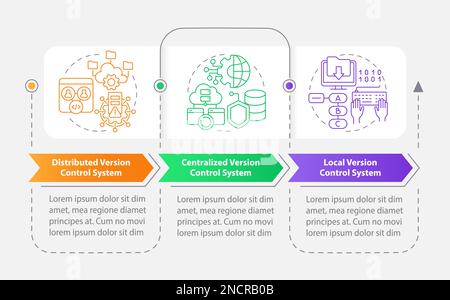Version control systems types rectangle infographic template Stock Vector Image & Art - Alamy