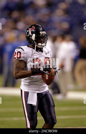 Houston Texans running back Steve Slaton (20) during a NFL football ...