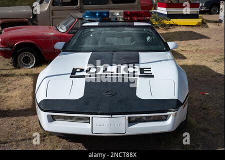 An old interceptor highway patrol sports car, it is a Chevrolet ...